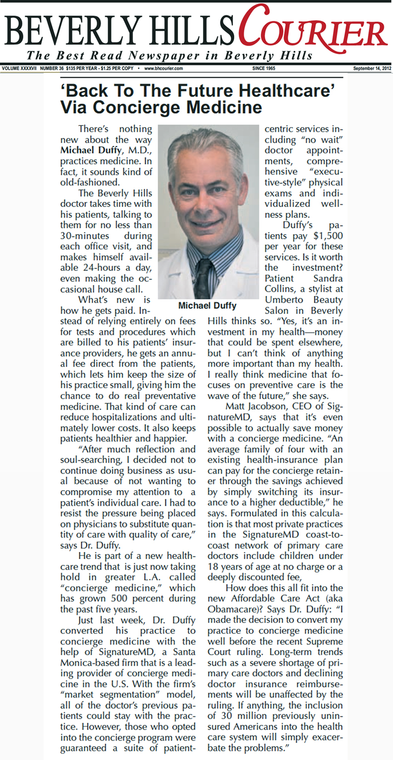 Dr. Michael Duffy - Arlene Howard PR